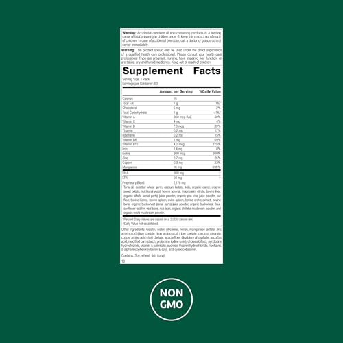 60 packs of blended vitamin & mineral supplements