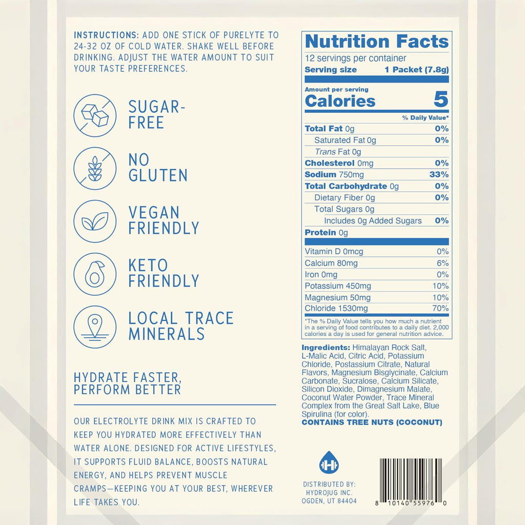 60 servings electrolyte drink mix