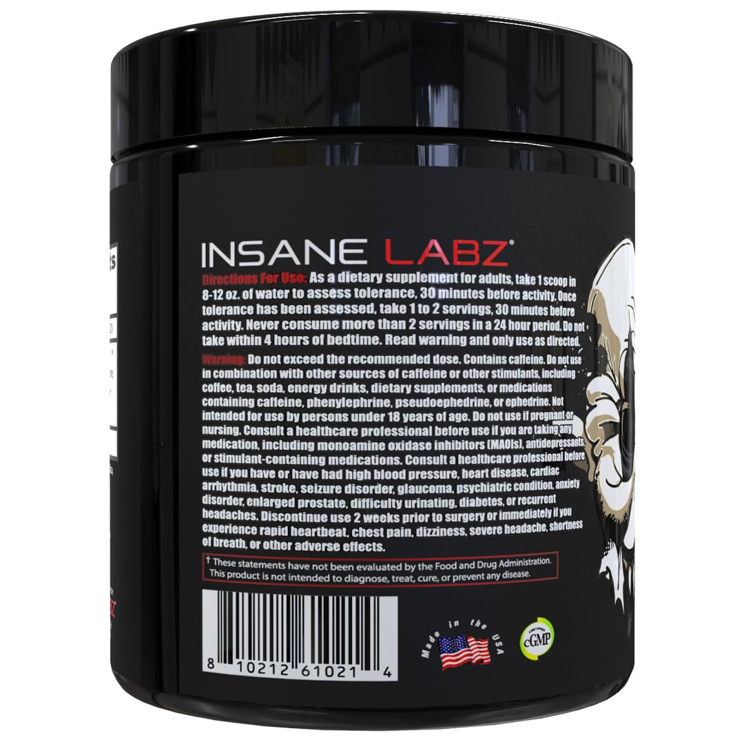 60 servings Insane Labz pre workout