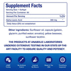 60 servings of Alpha Lipoic Acid