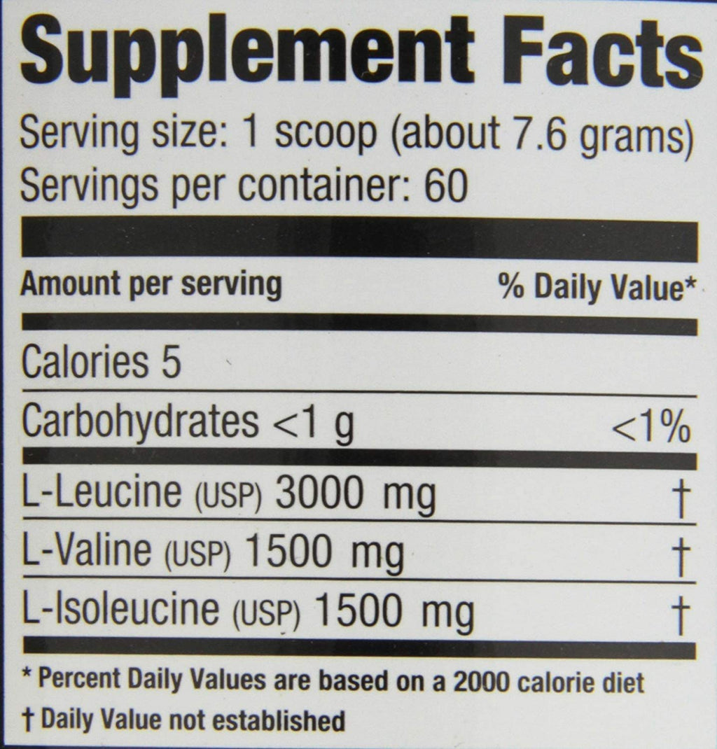 60 servings of BCAA powder