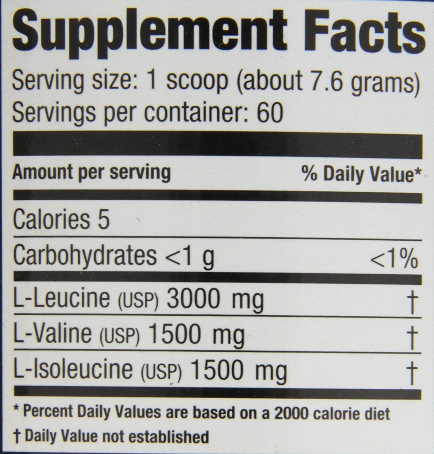 60 servings of BCAA powder