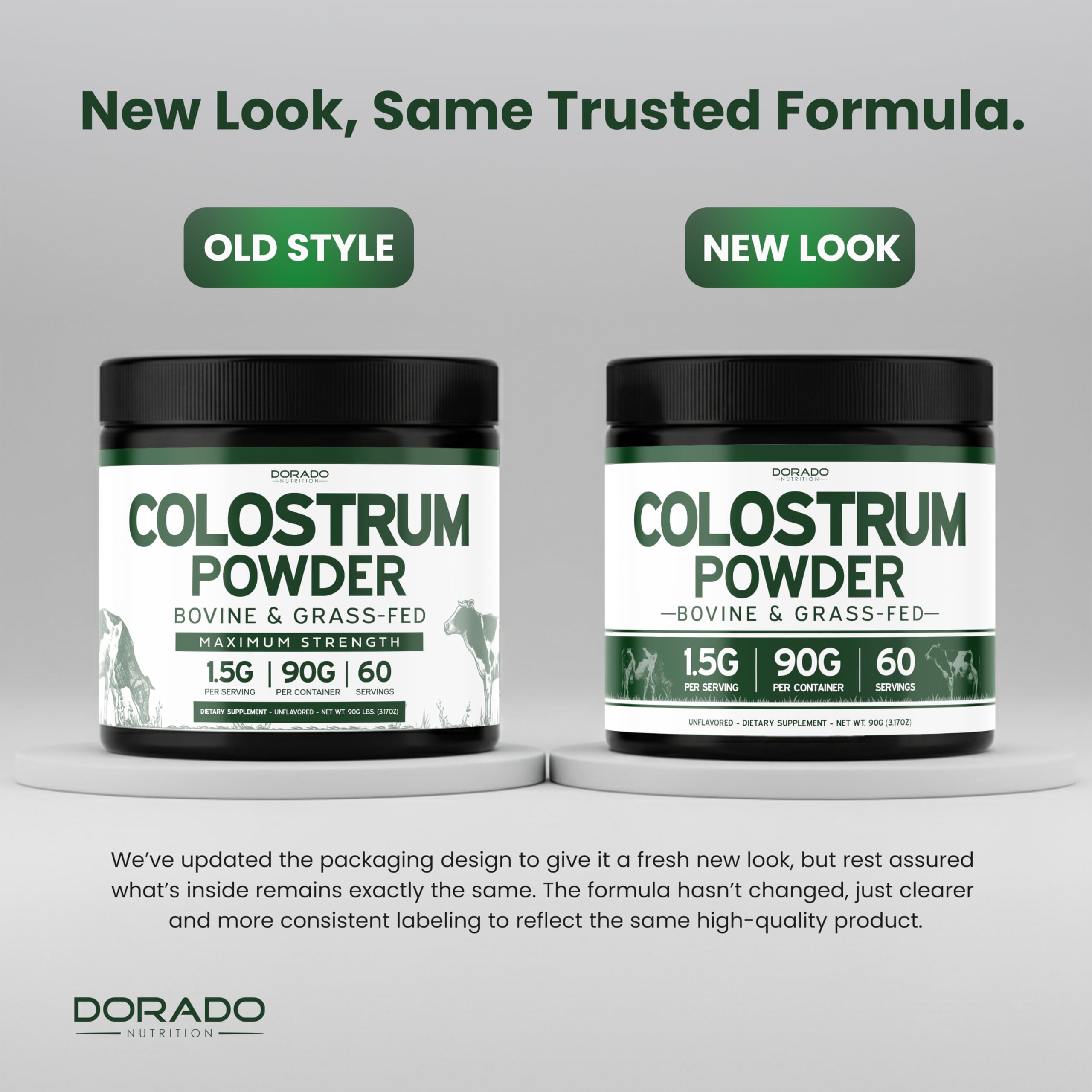 60 servings of colostrum powder