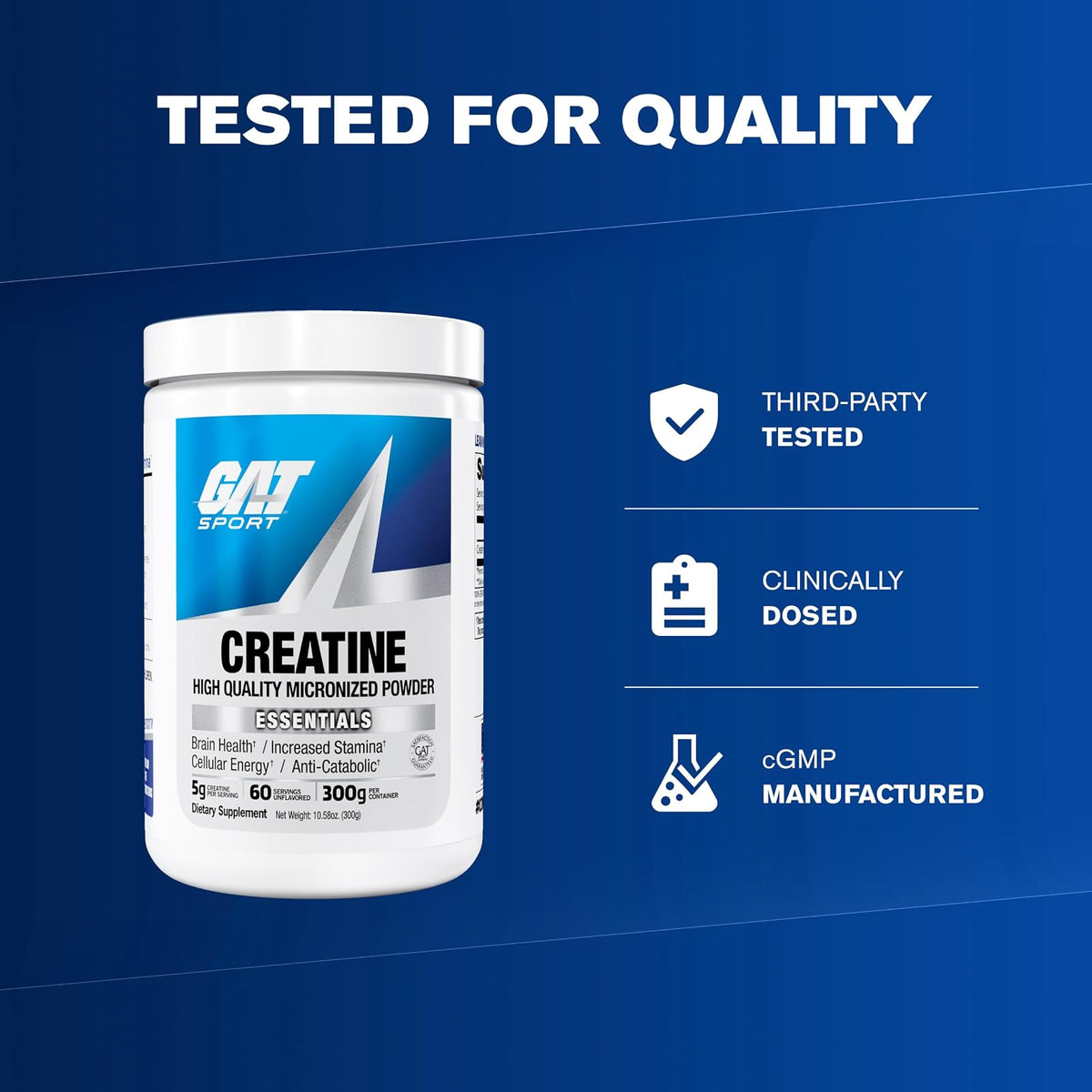 60 servings of creatine supplement