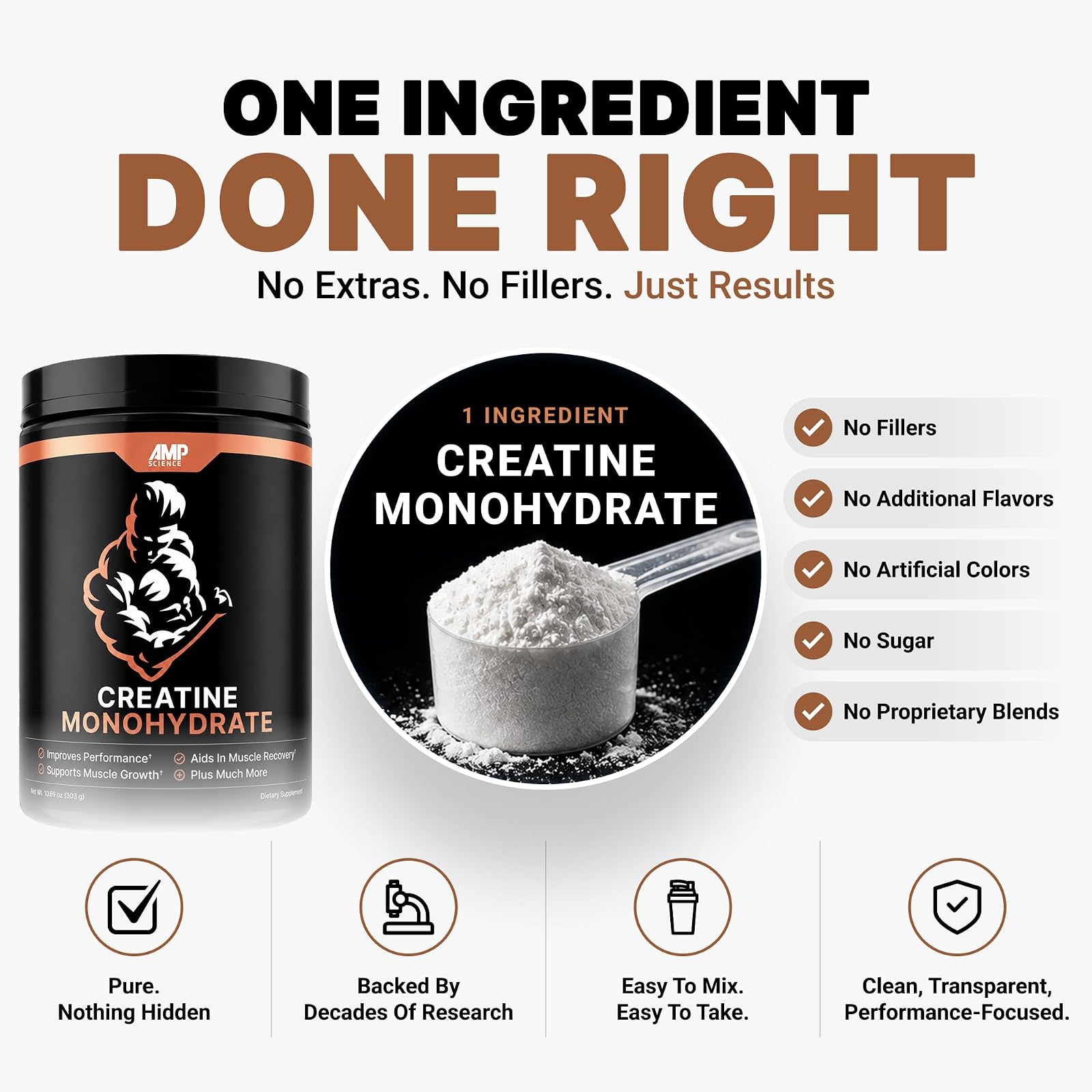 60 servings of creatine supplement