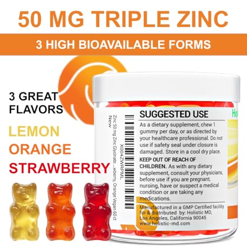 60 servings of delicious Zinc gummies