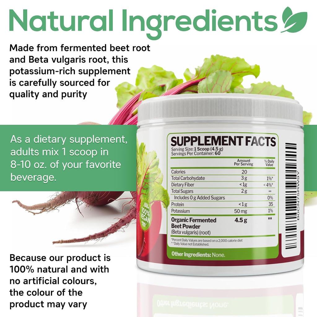 60 servings of fermented beets