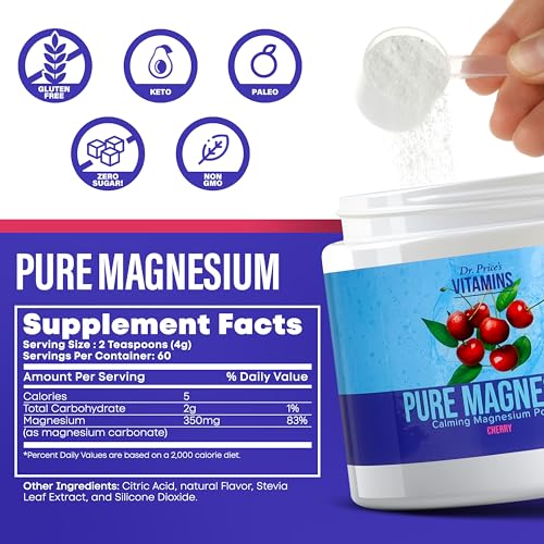 60 servings of magnesium powder