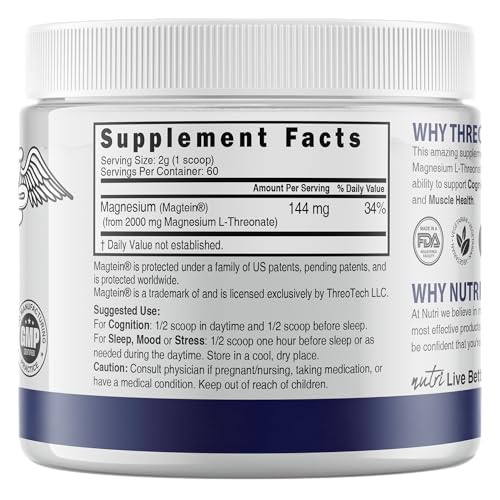 60 servings of magnesium powder