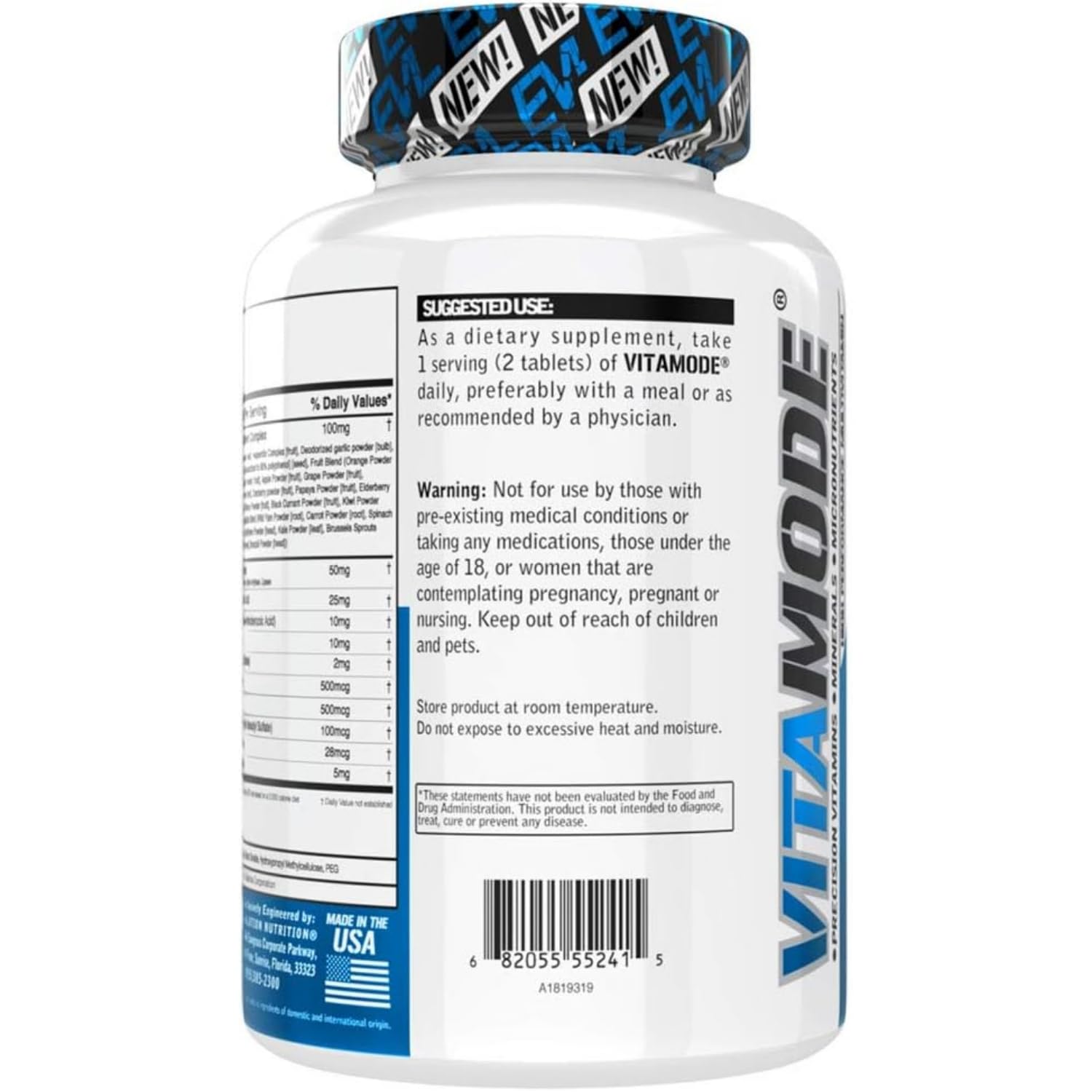 60 servings of men's multivitamins