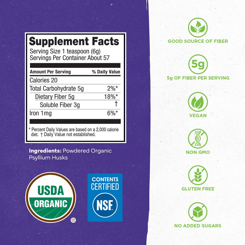 60 servings of psyllium husk