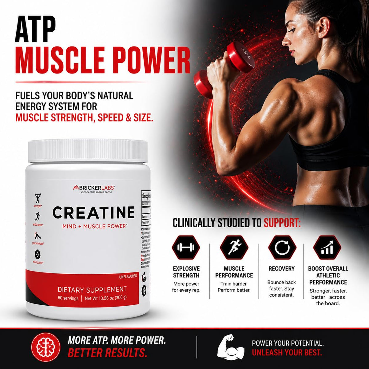 60 servings of pure creatine