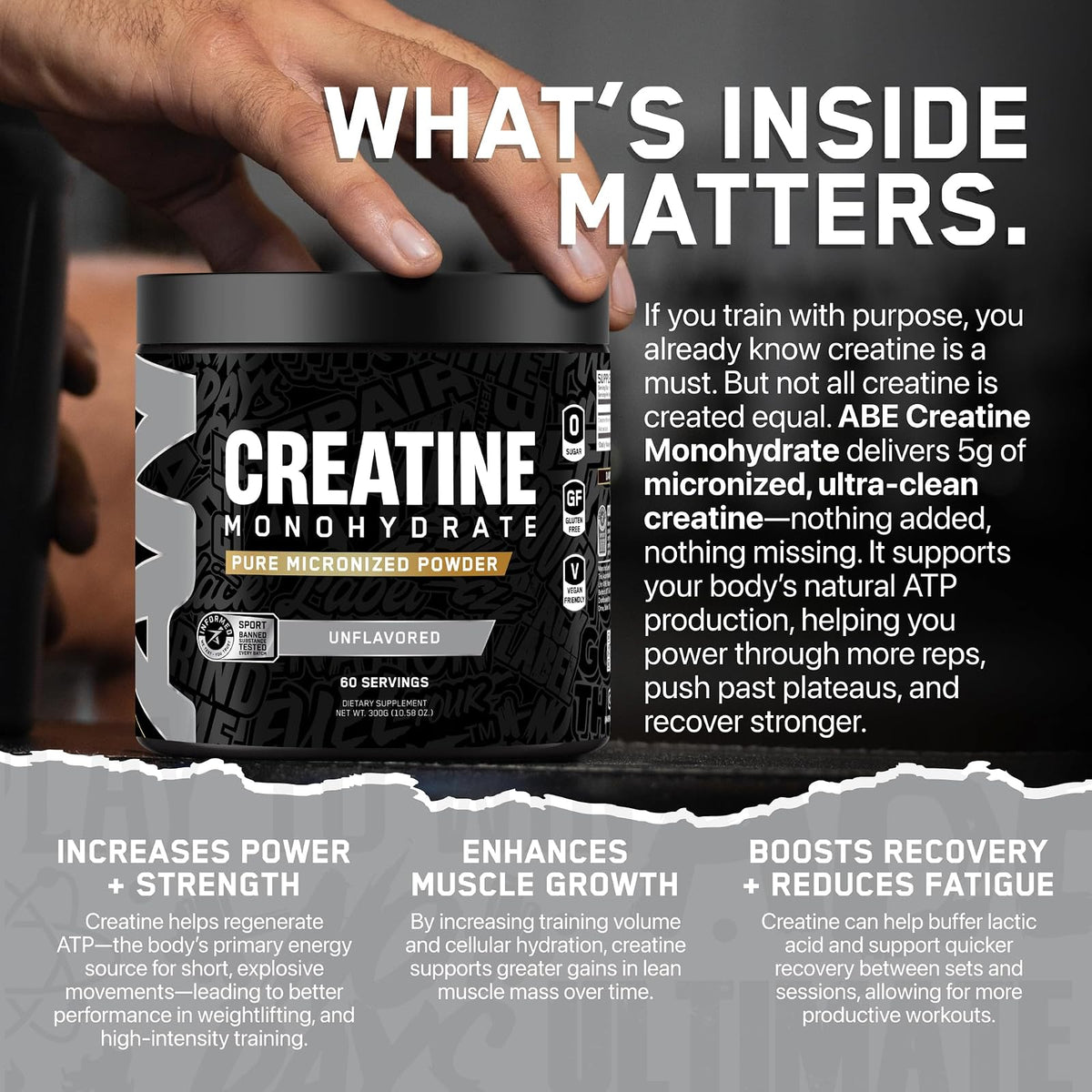 60 servings of pure creatine