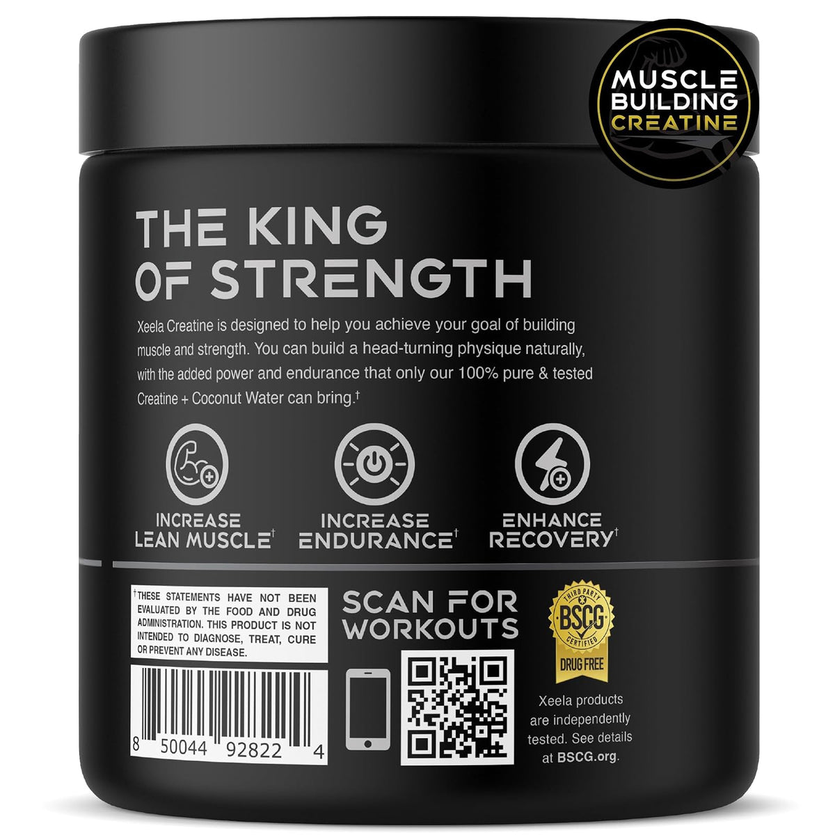60 servings of pure creatine