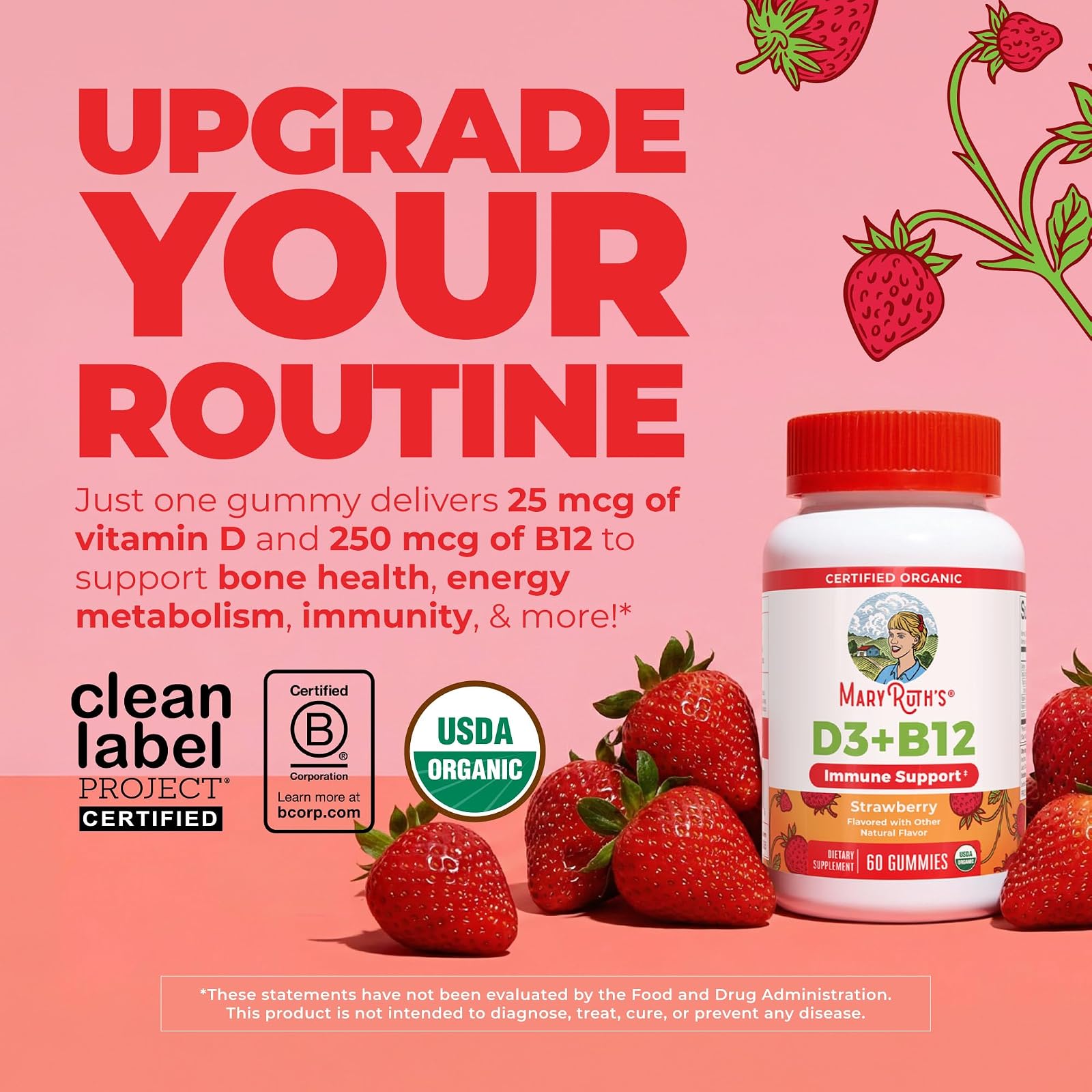 60 servings of vitamin D gummies