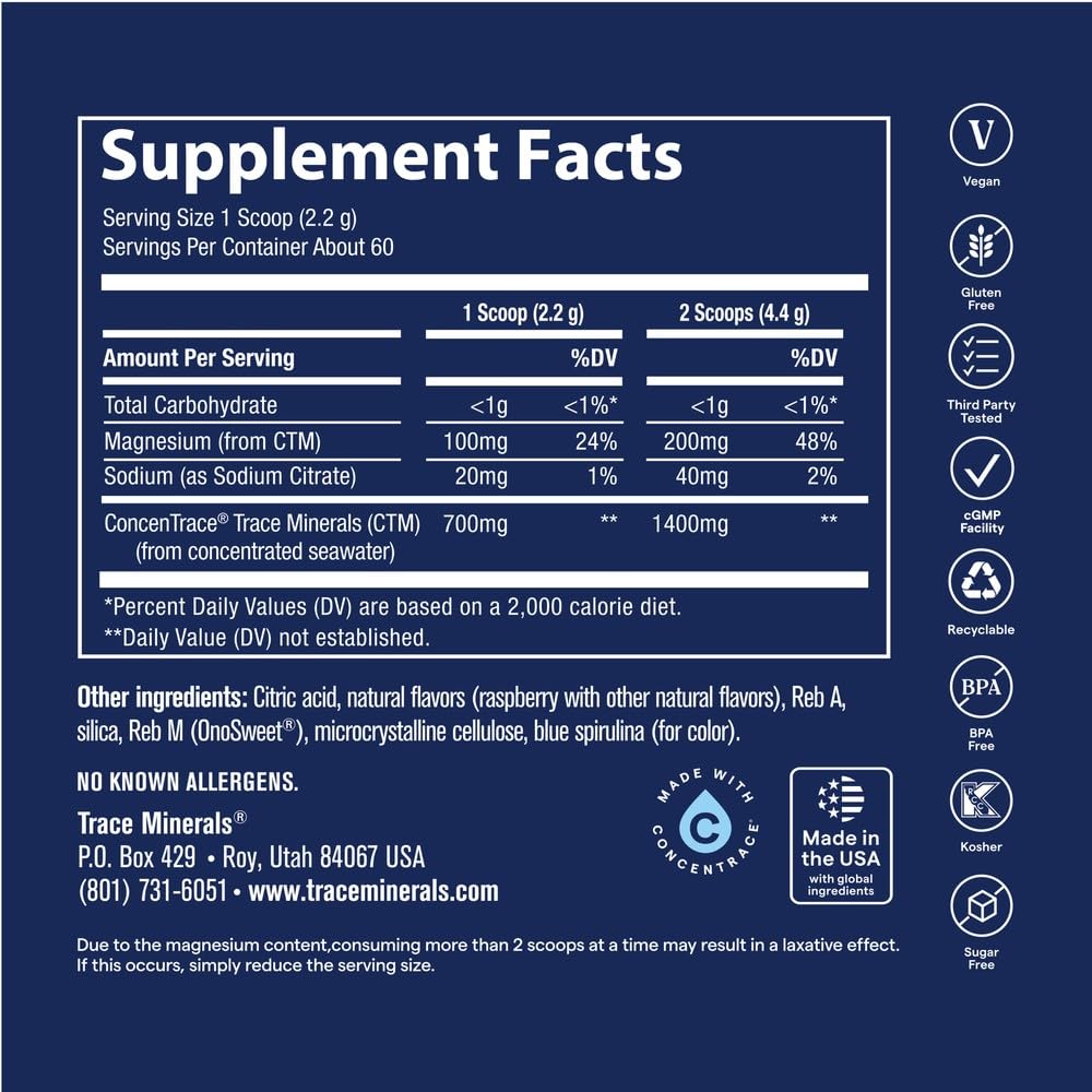 60 servings trace minerals blend
