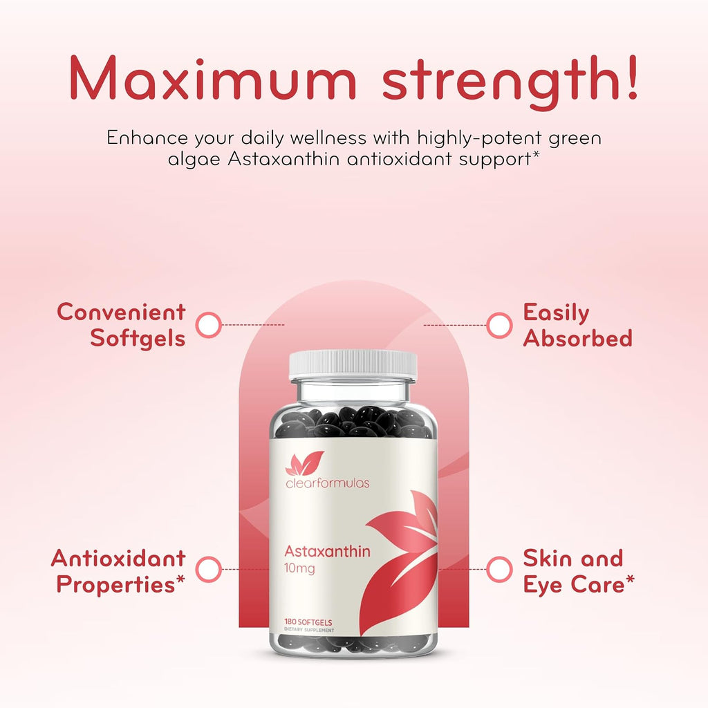 60 softgels of astaxanthin for vitality