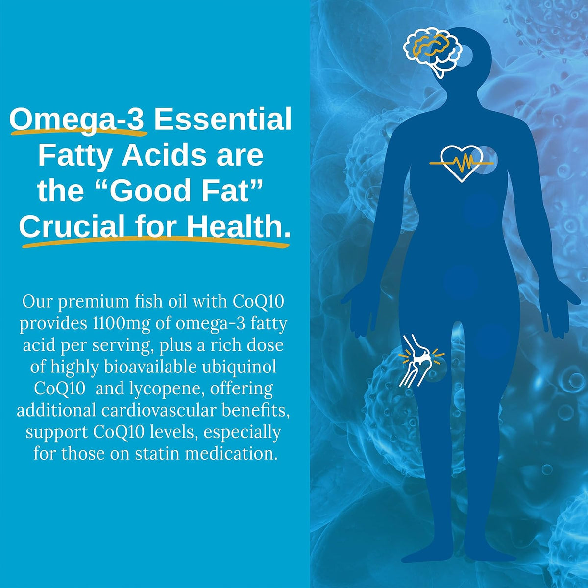 60 softgels of coq10 for daily use