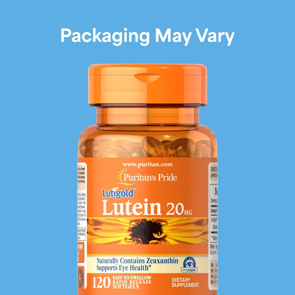 60 softgels of lutein supplement
