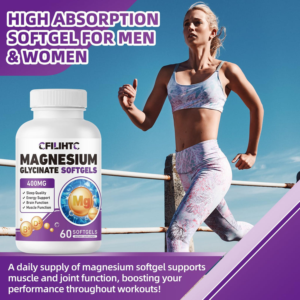 60 softgels of magnesium glycinate