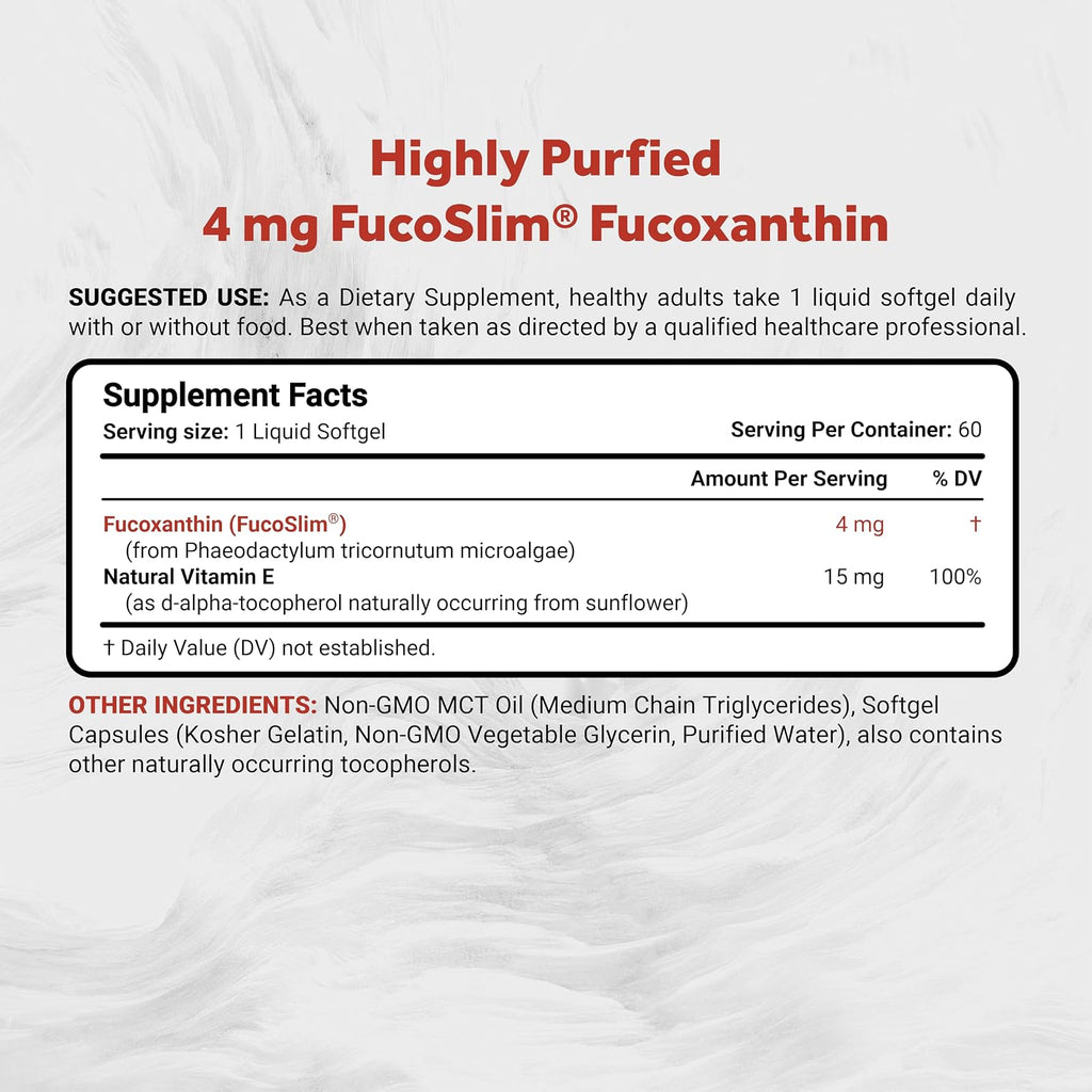 60 softgels of Naturalis Fucoxanthin