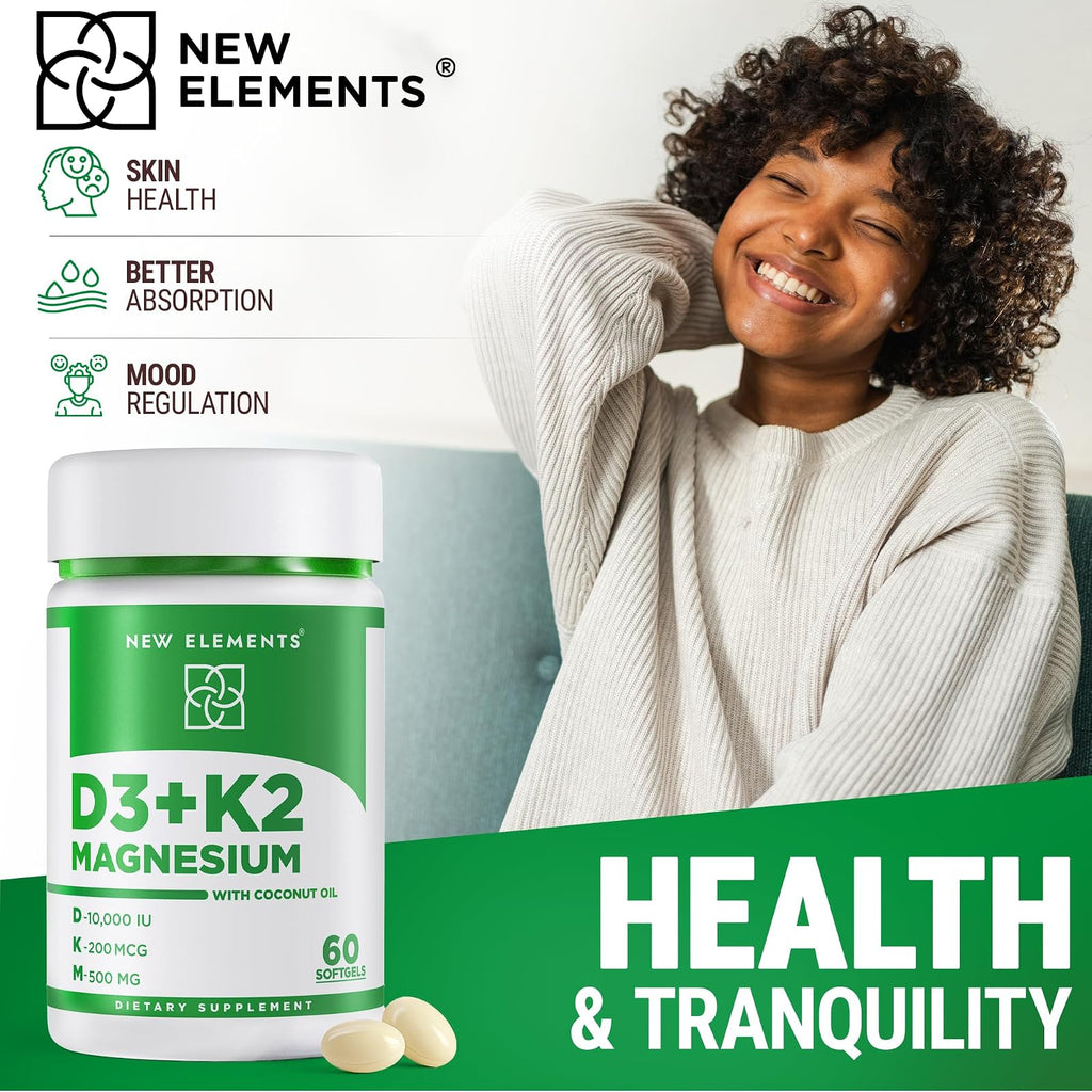 60 softgels of vitamin D3 K2