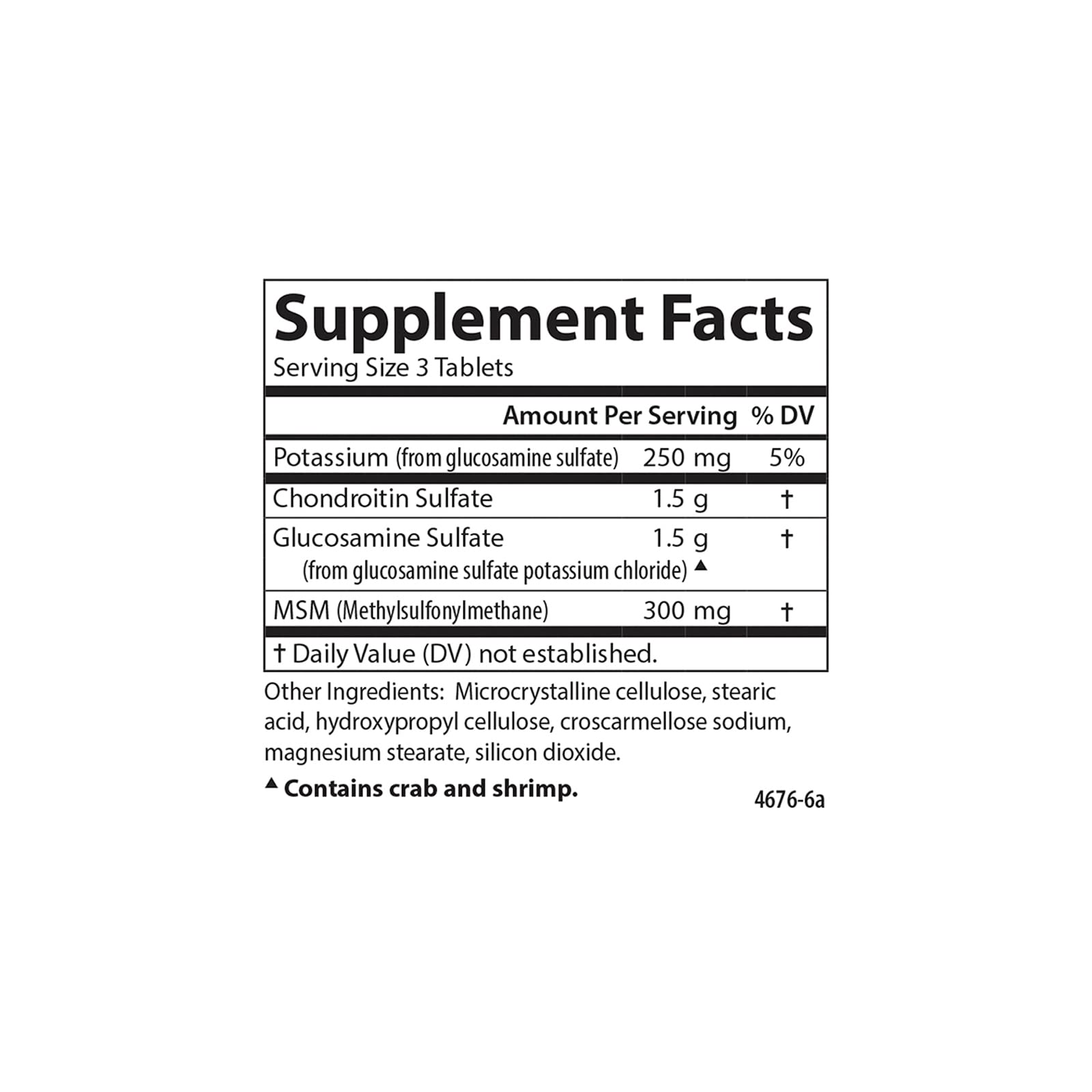 60 tablets for daily joint care