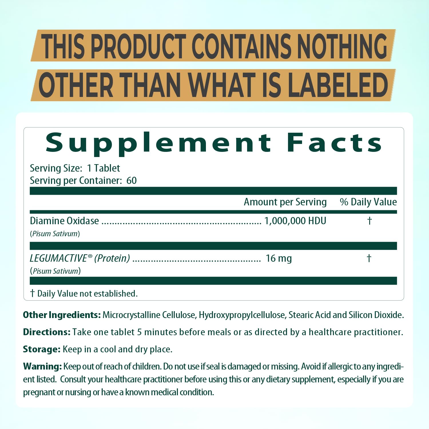 60 tablets for daily use