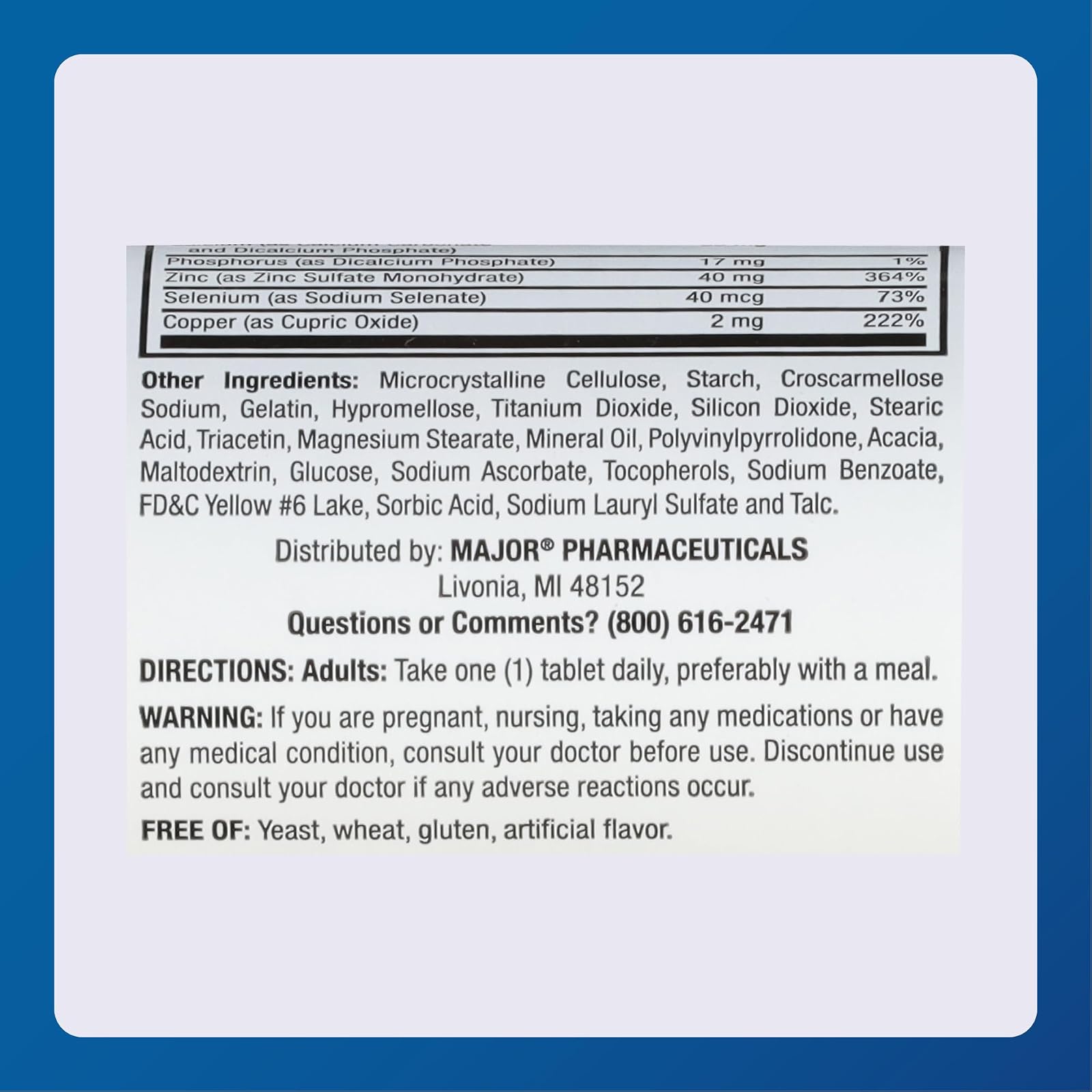 60 tablets for daily use