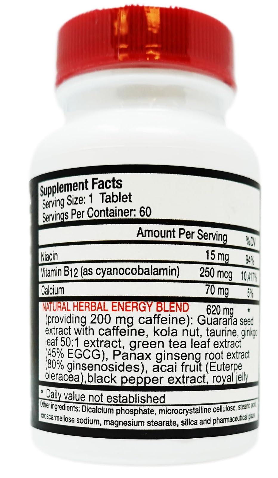 60 tablets for sustained energy