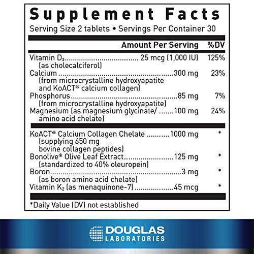 60 tablets of calcium for strong bones