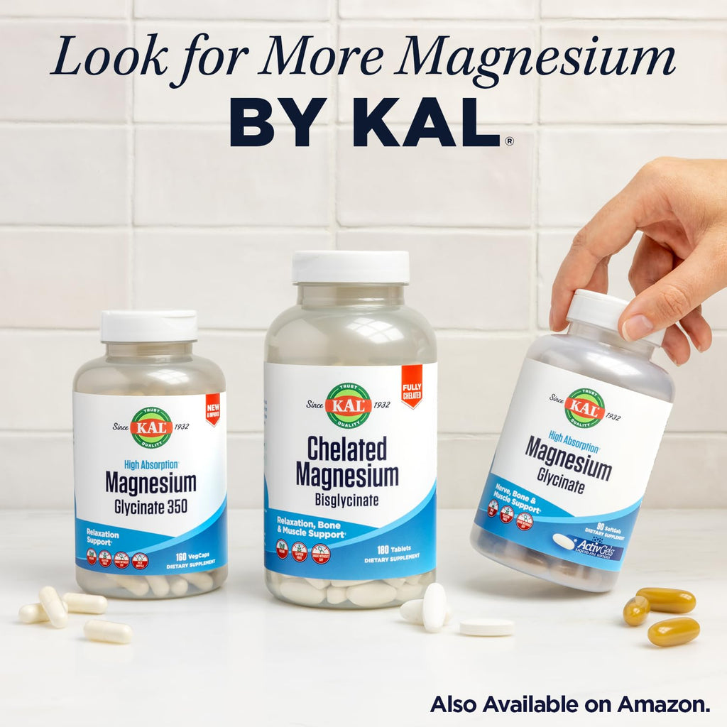 60 tablets of chelated magnesium