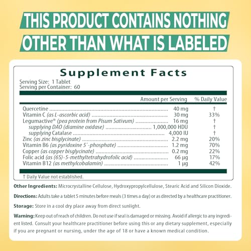 60 tablets of digestive enzymes