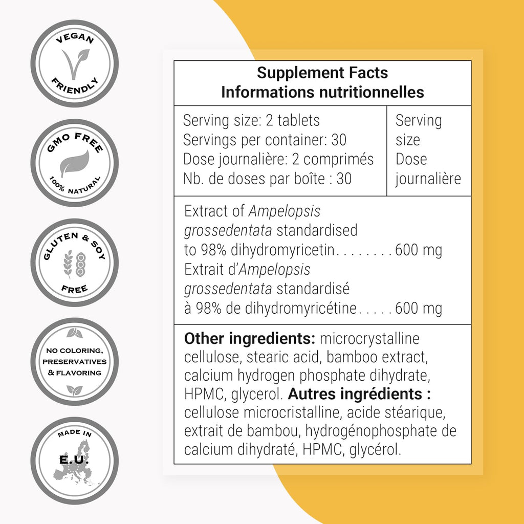 60 tablets of dihydromyricetin