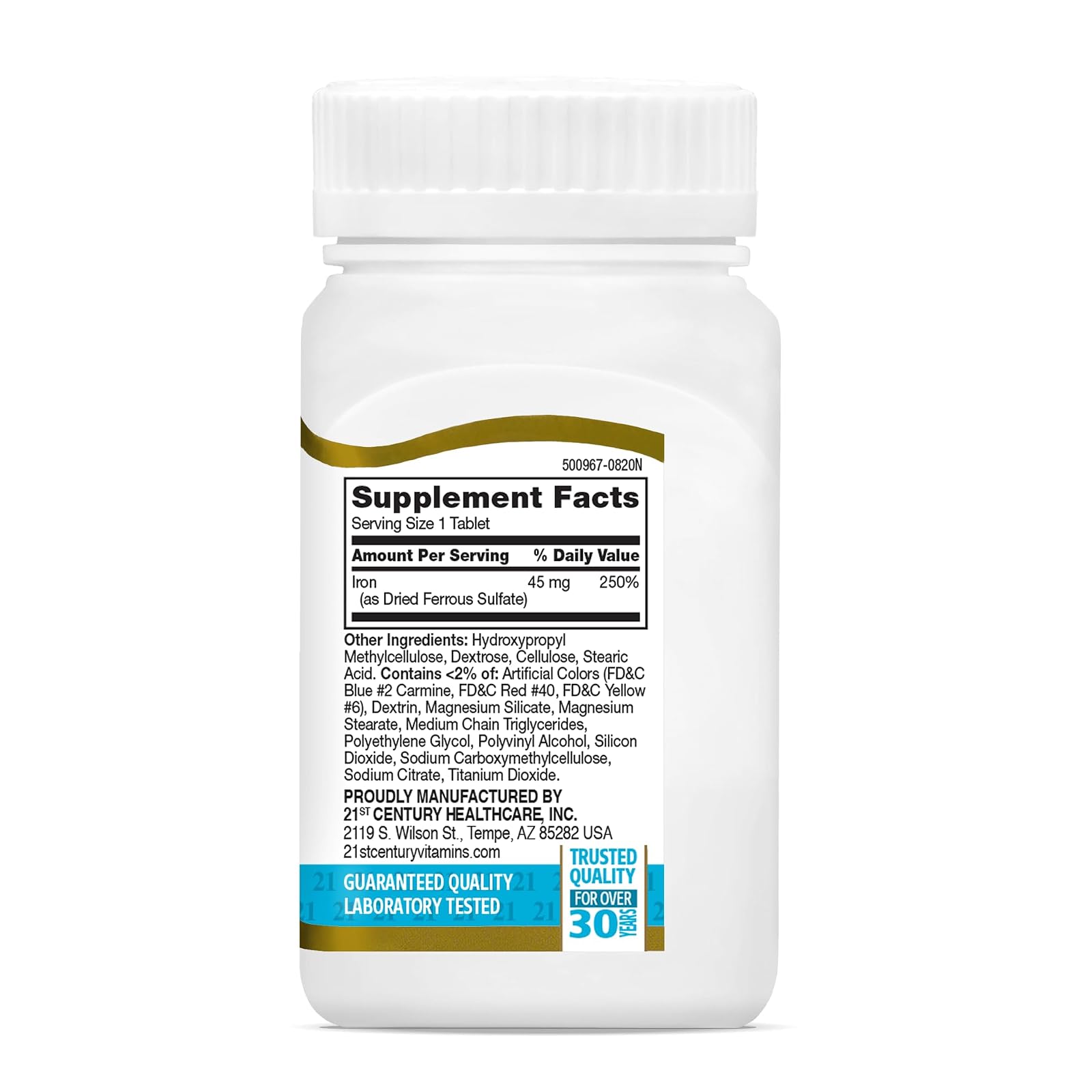 60 tablets of essential iron
