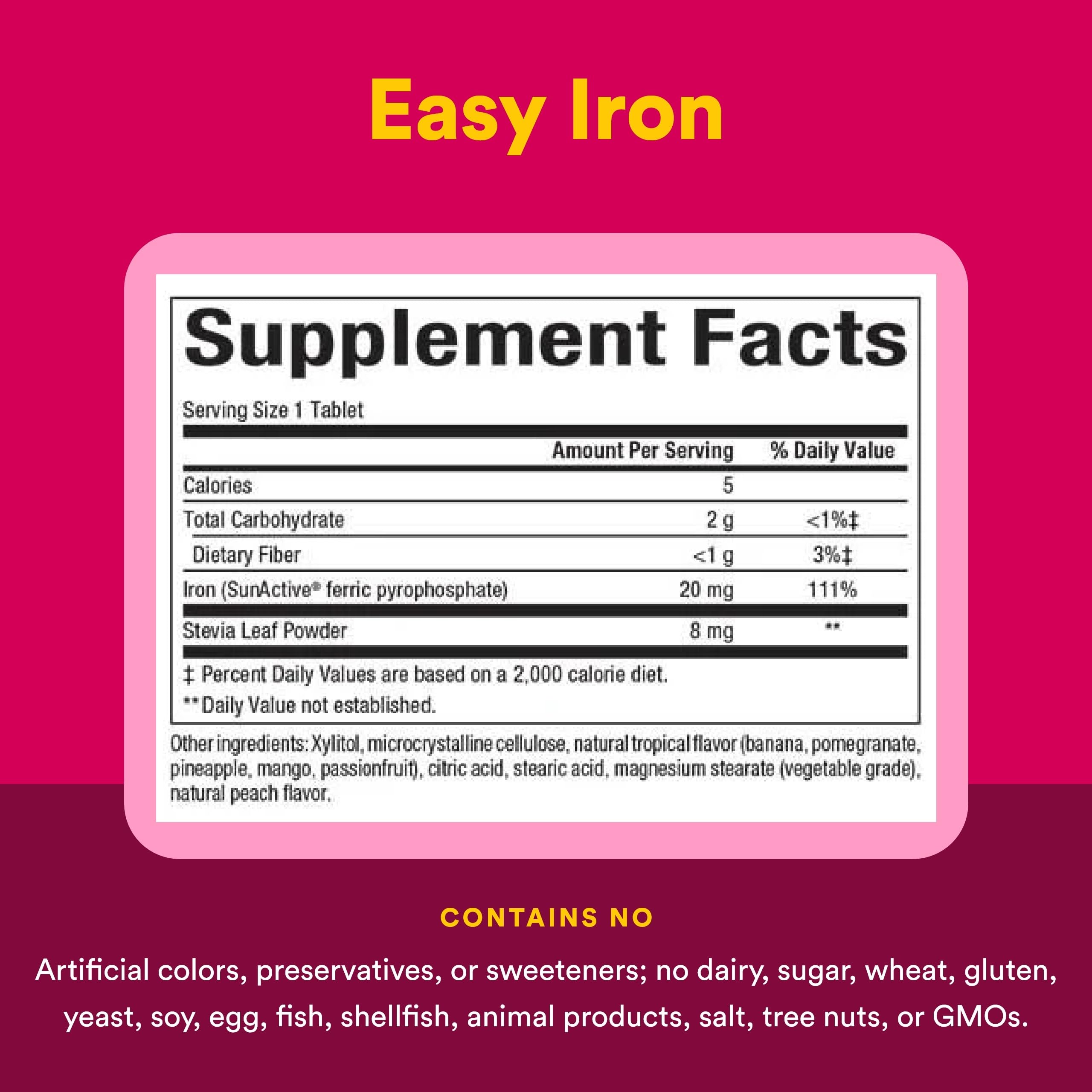 60 tablets of iron goodness