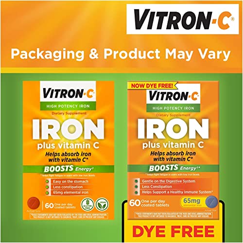 60 tablets of iron plus vitamin C