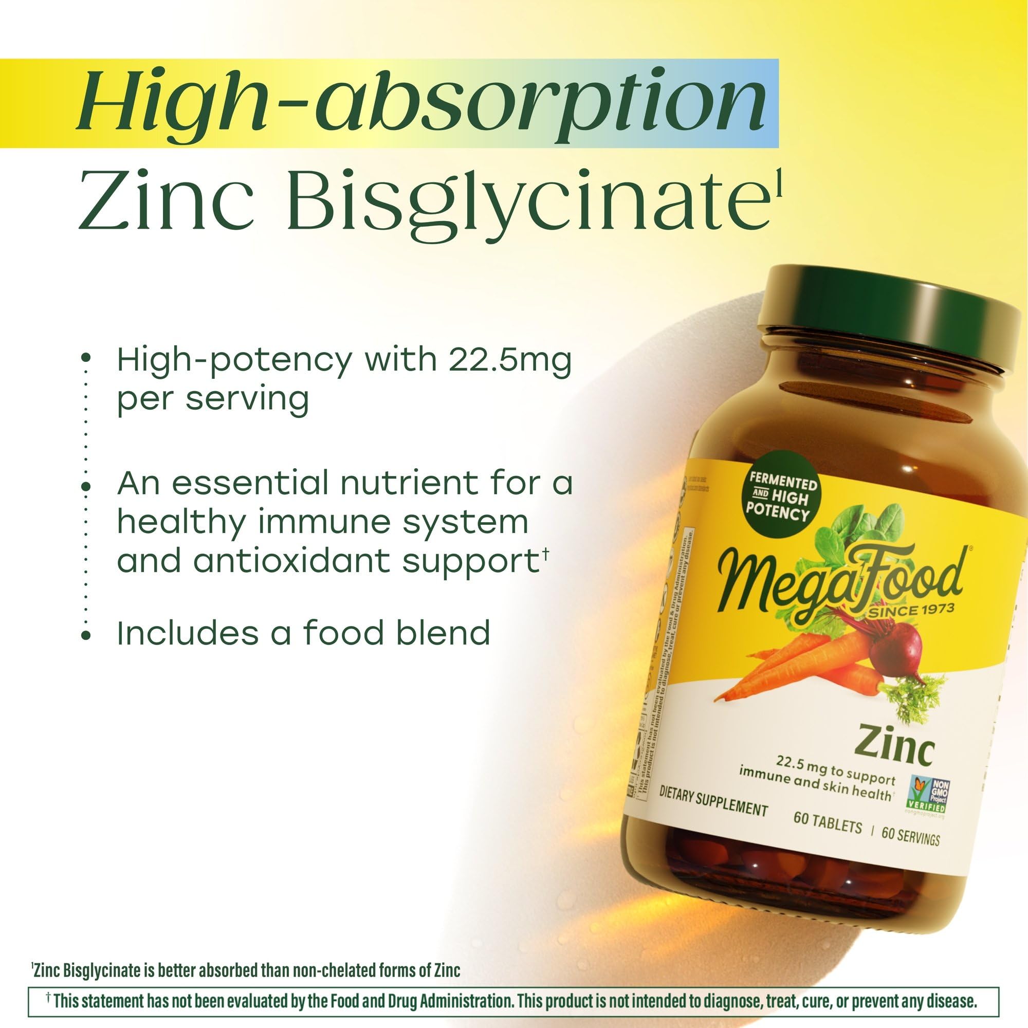 60 tablets of MegaFood zinc