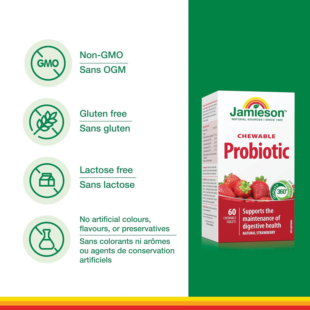 60 tablets of probiotics for men