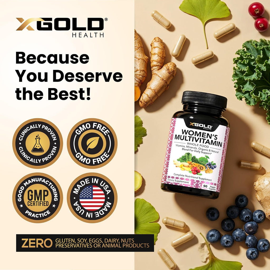 60 tablets of women's multivitamin