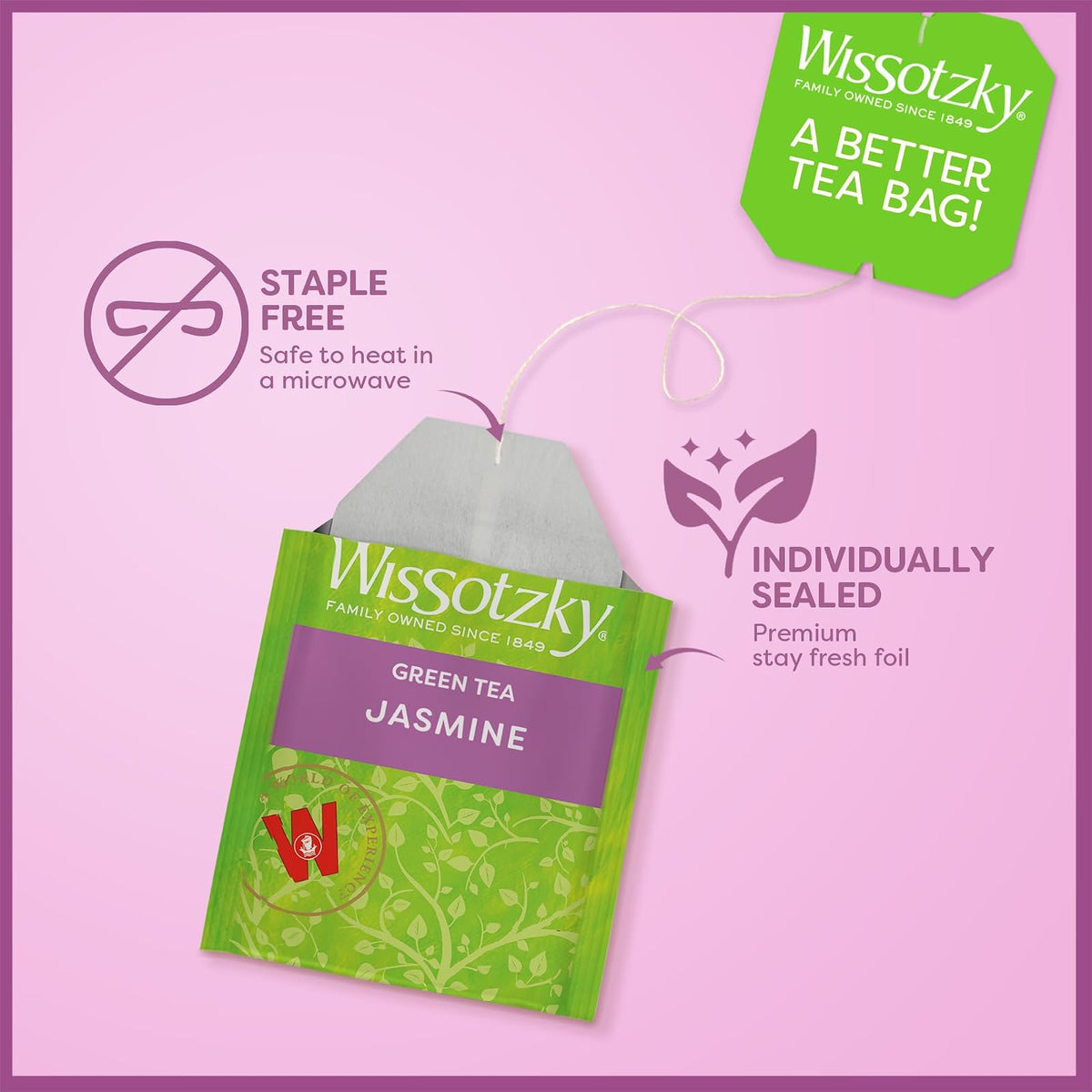60 tea bags for daily enjoyment