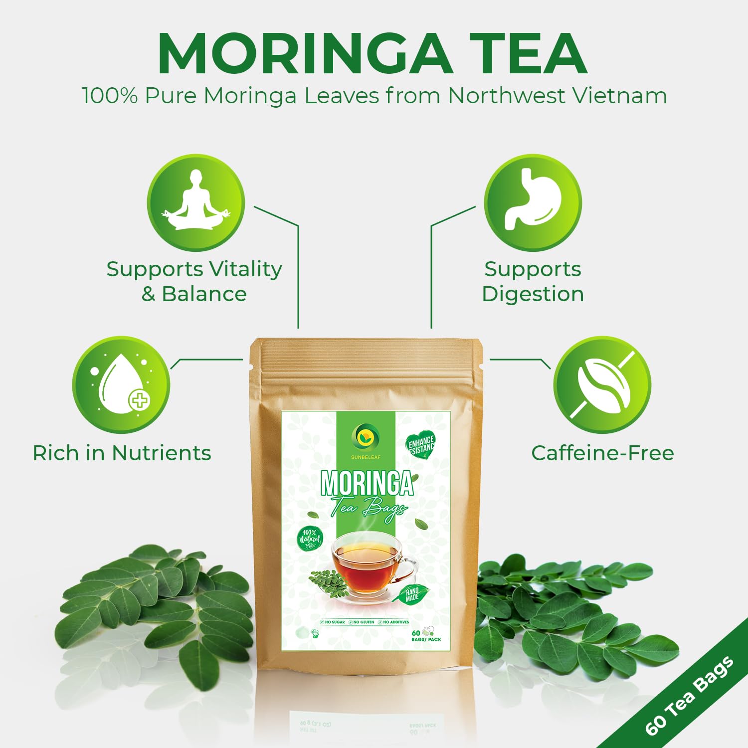 60 tea bags of Moringa goodness