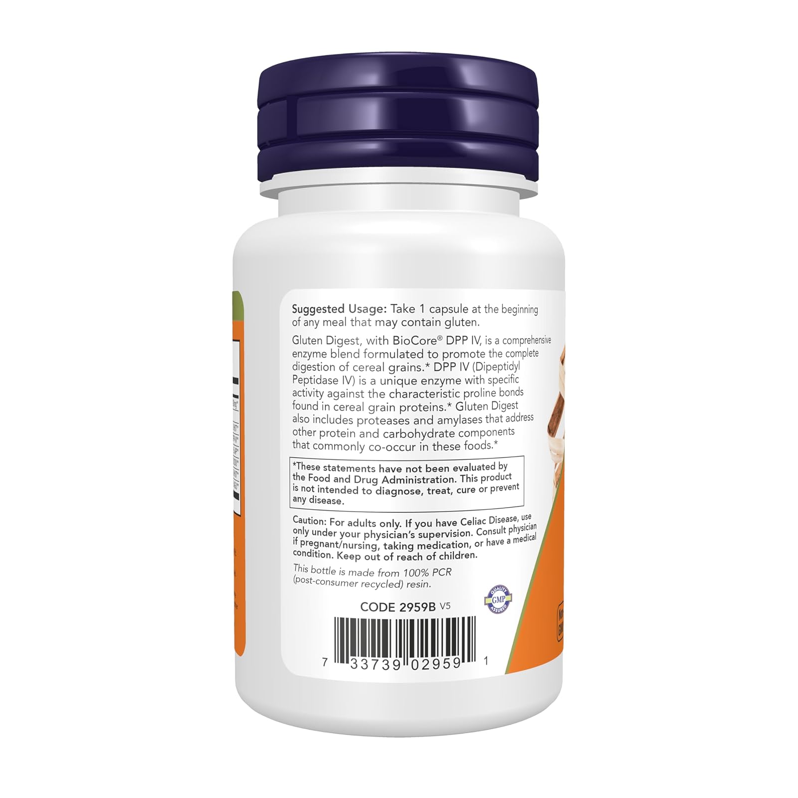 60 veg capsules for digestive support