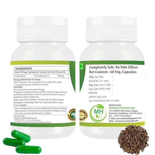 60 veg capsules of Kutki for vitality