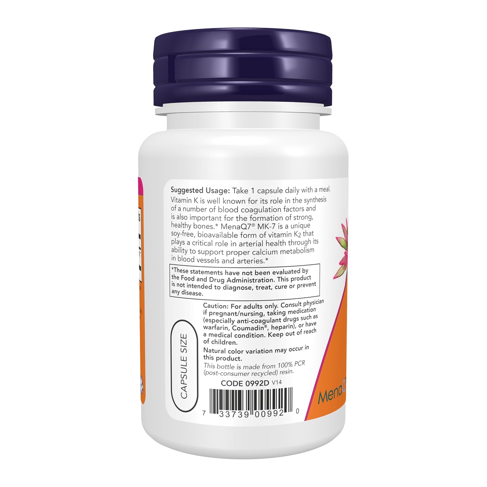 60 veg capsules of vitamin K