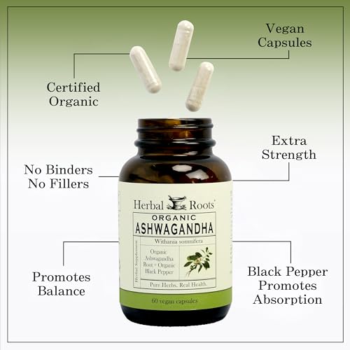60 vegan ashwagandha capsules for two months