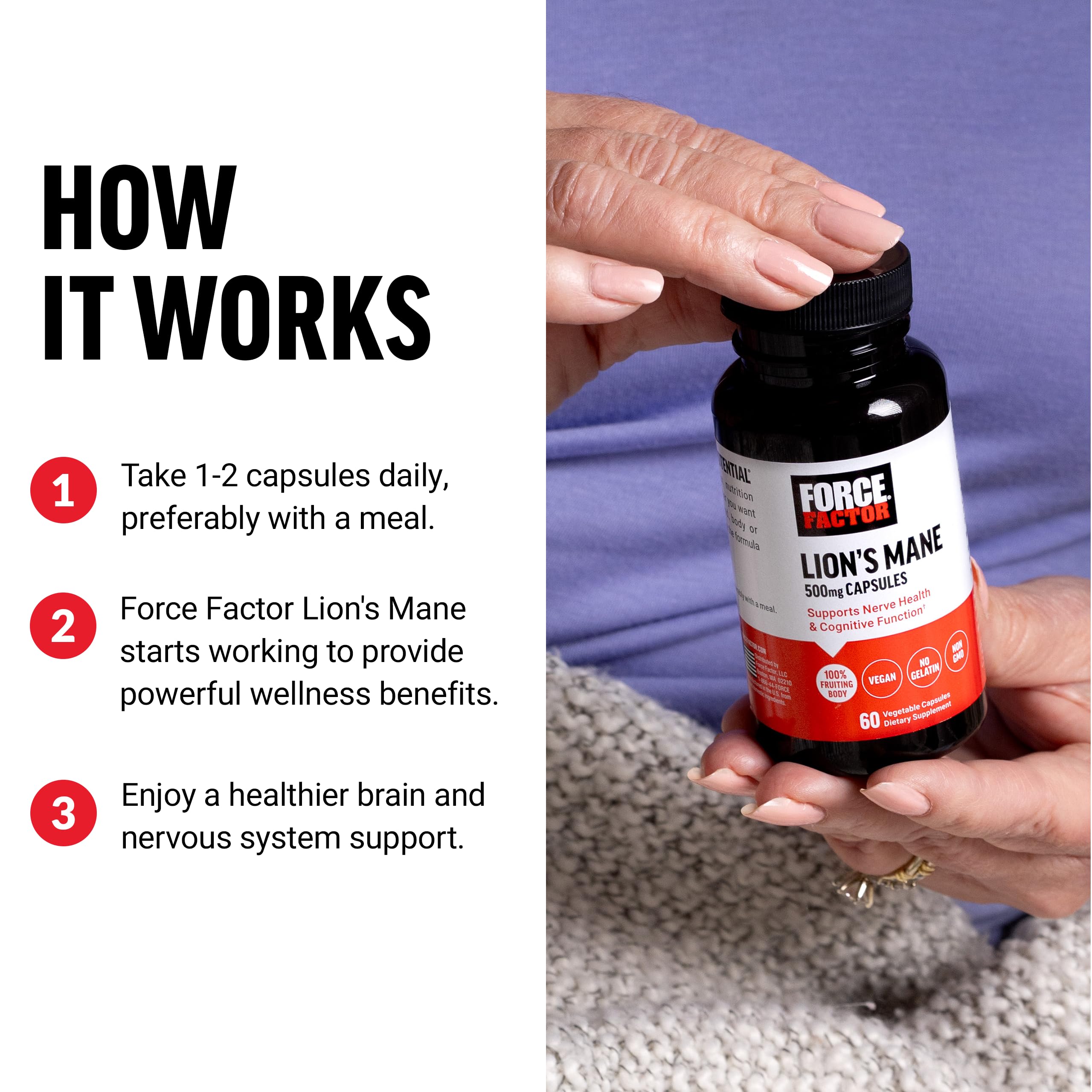 60 vegetable capsules for daily use