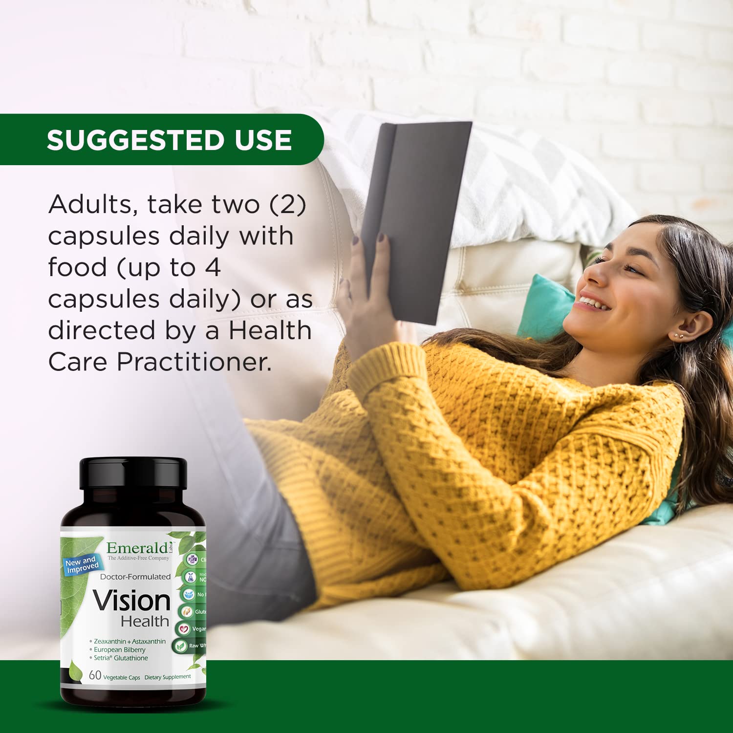 60 vegetable capsules for eyesight