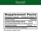 60 vegetable capsules of Ginkgo Biloba