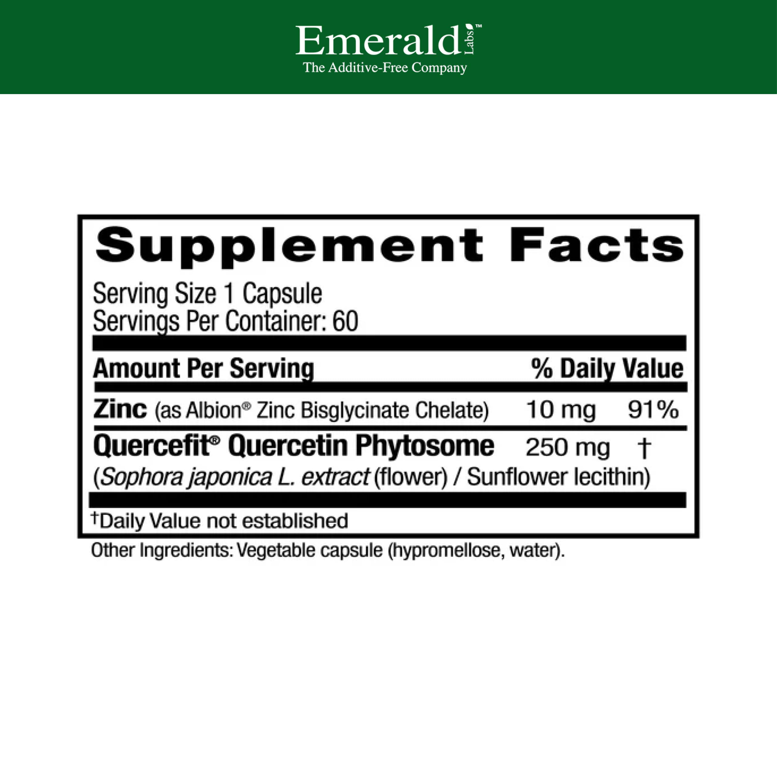 60 vegetable capsules of zinc